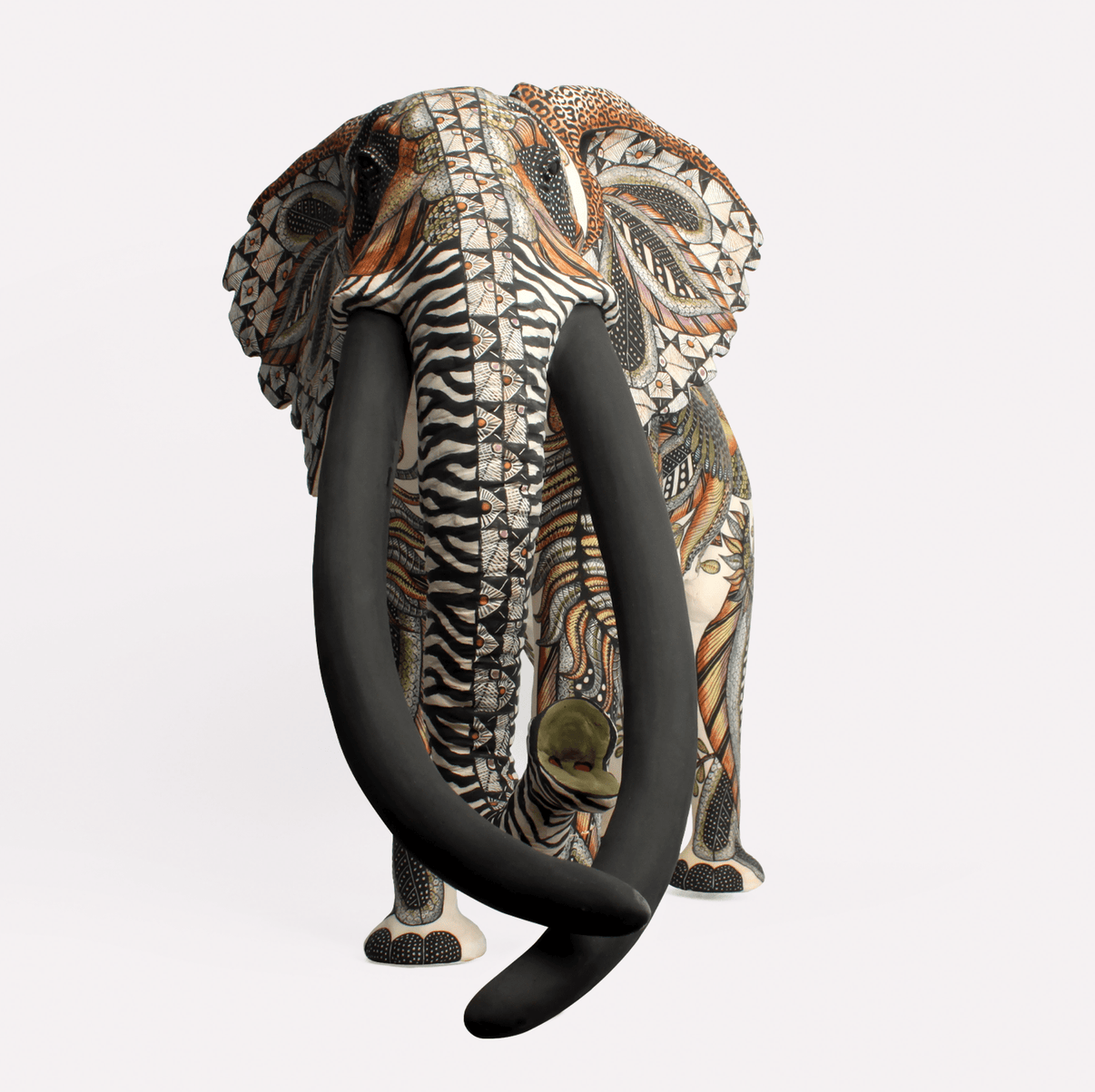 Coral Tusker Sculpture by Sibanda & Mchunu: Unity in Ceramic Art ...