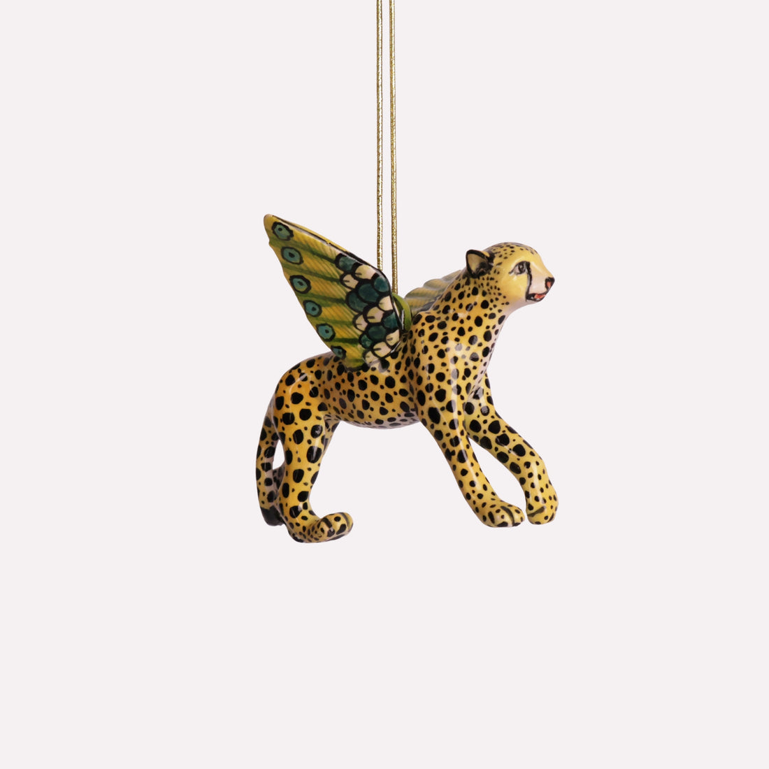 Flying Cheetah Ornament | Ardmore Luxury Ceramic Art – Ardmore Design