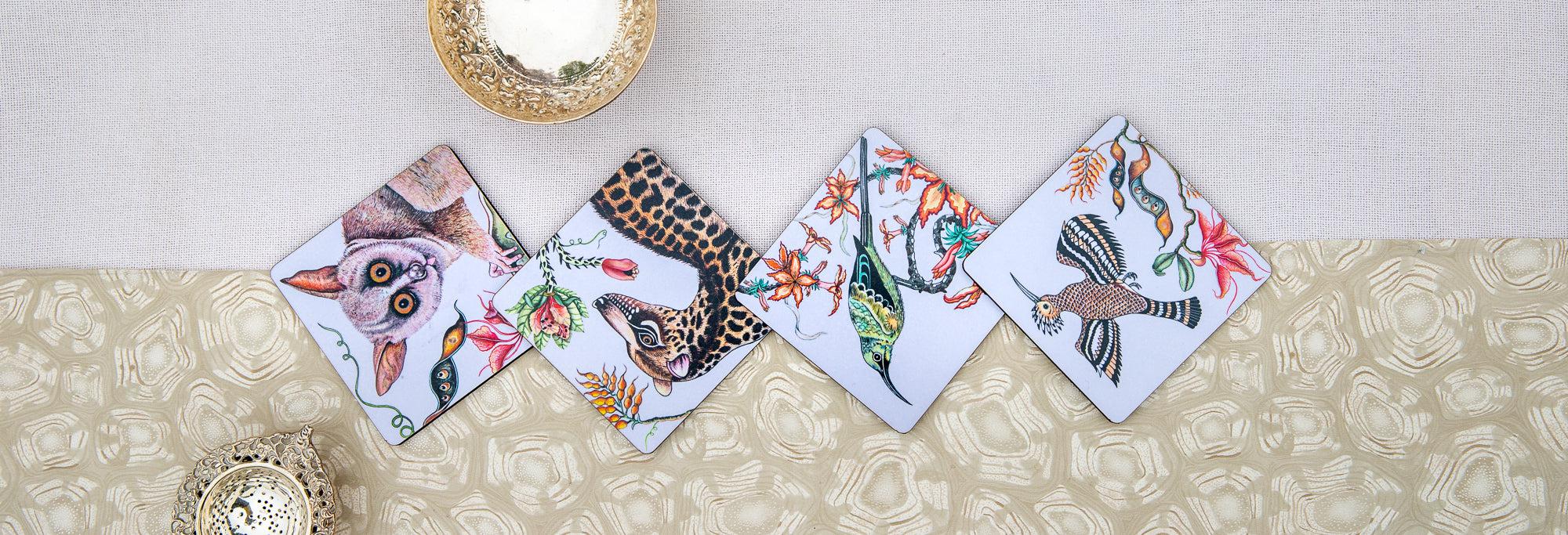 African-theme Luxury Coasters | Ardmore Design | Order Online