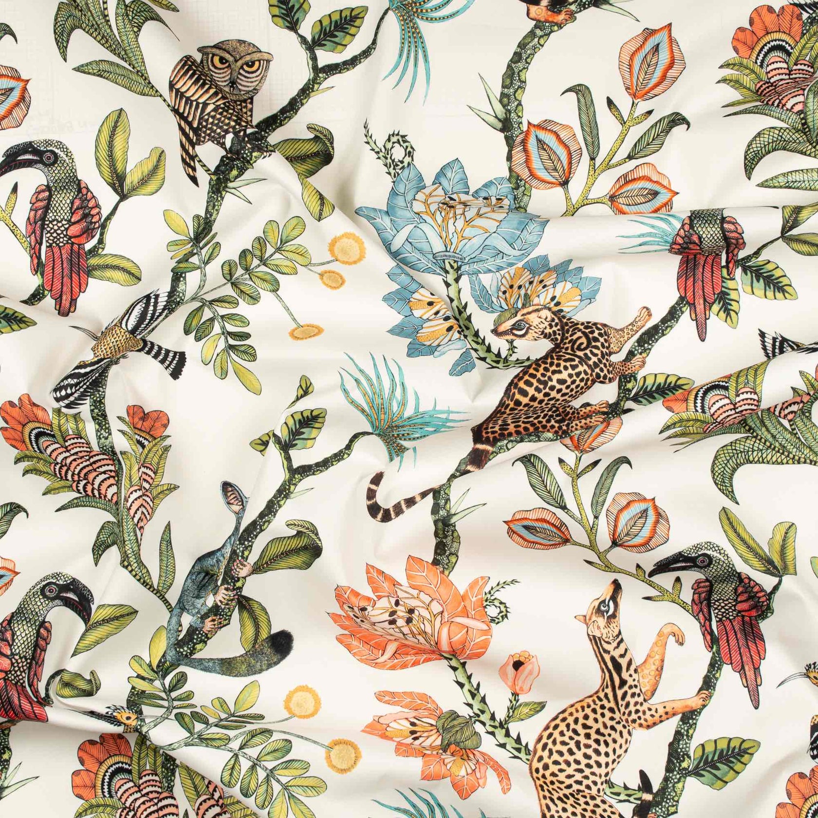 Ardmore Camp Critters Coral - Luxury Outdoor Fabric Artistry – Ardmore ...