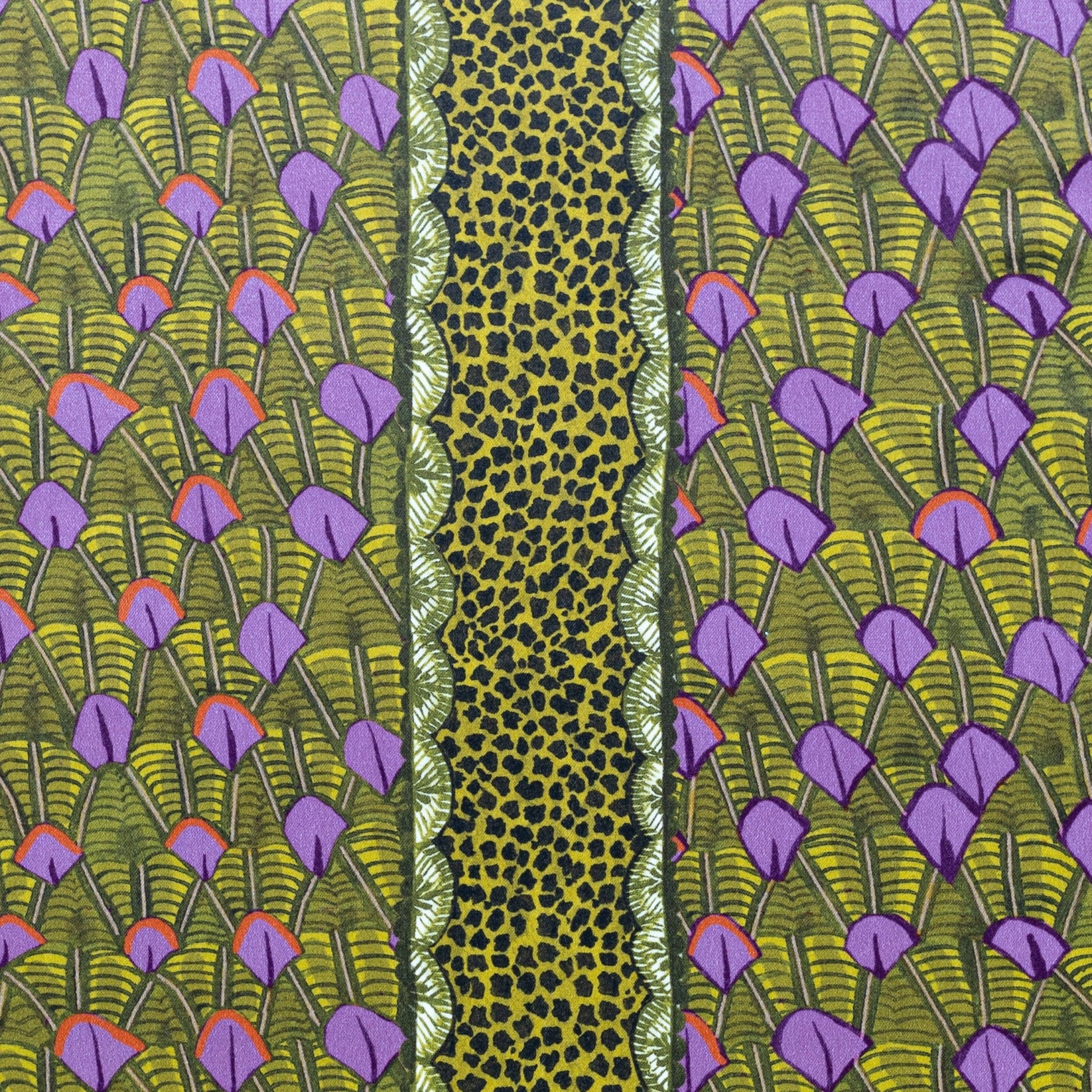 Feather Chartreuse Velvet Fabric | Ardmore Design | Order Online