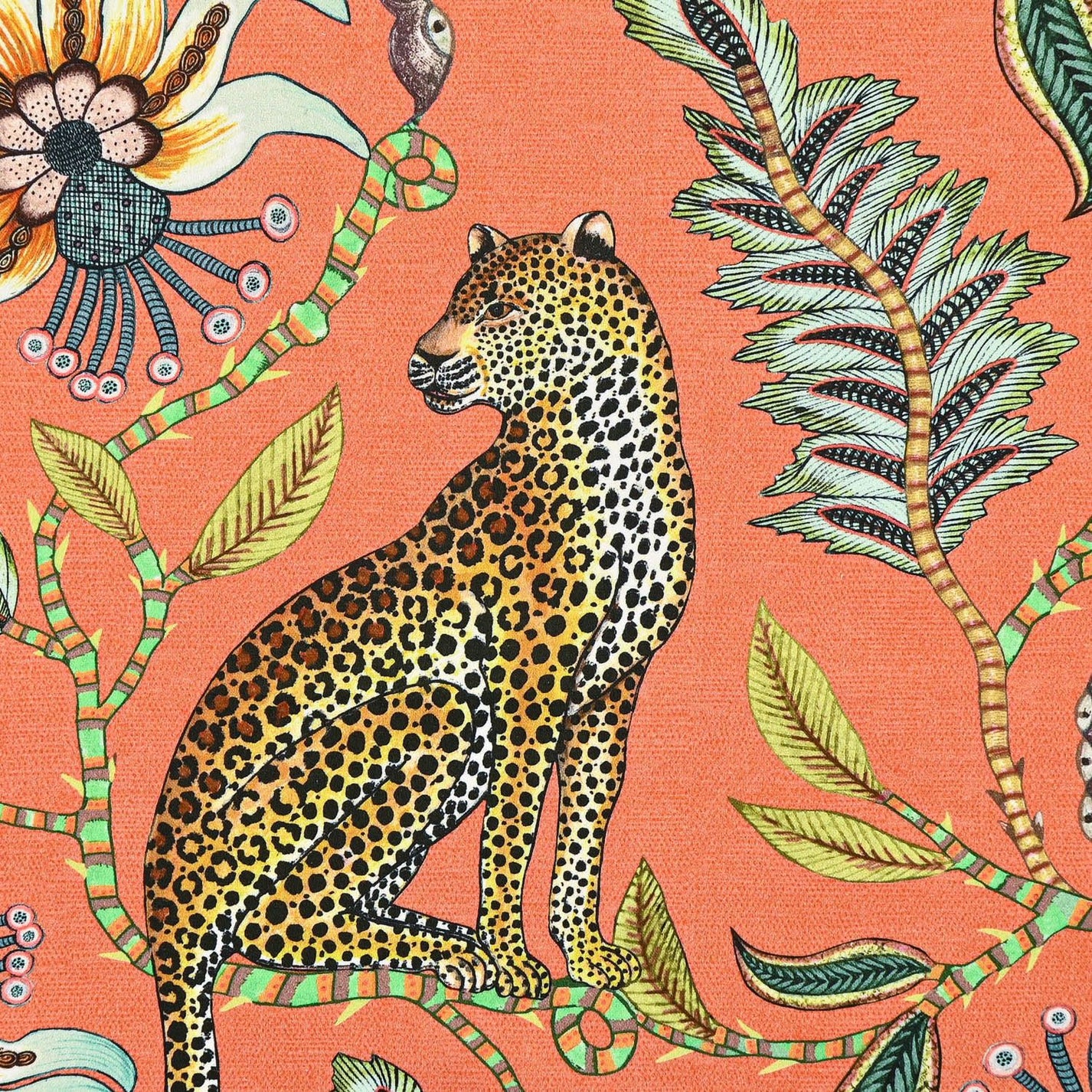 Ardmore Coral Leopard Napkins - Luxurious African-inspired Décor ...