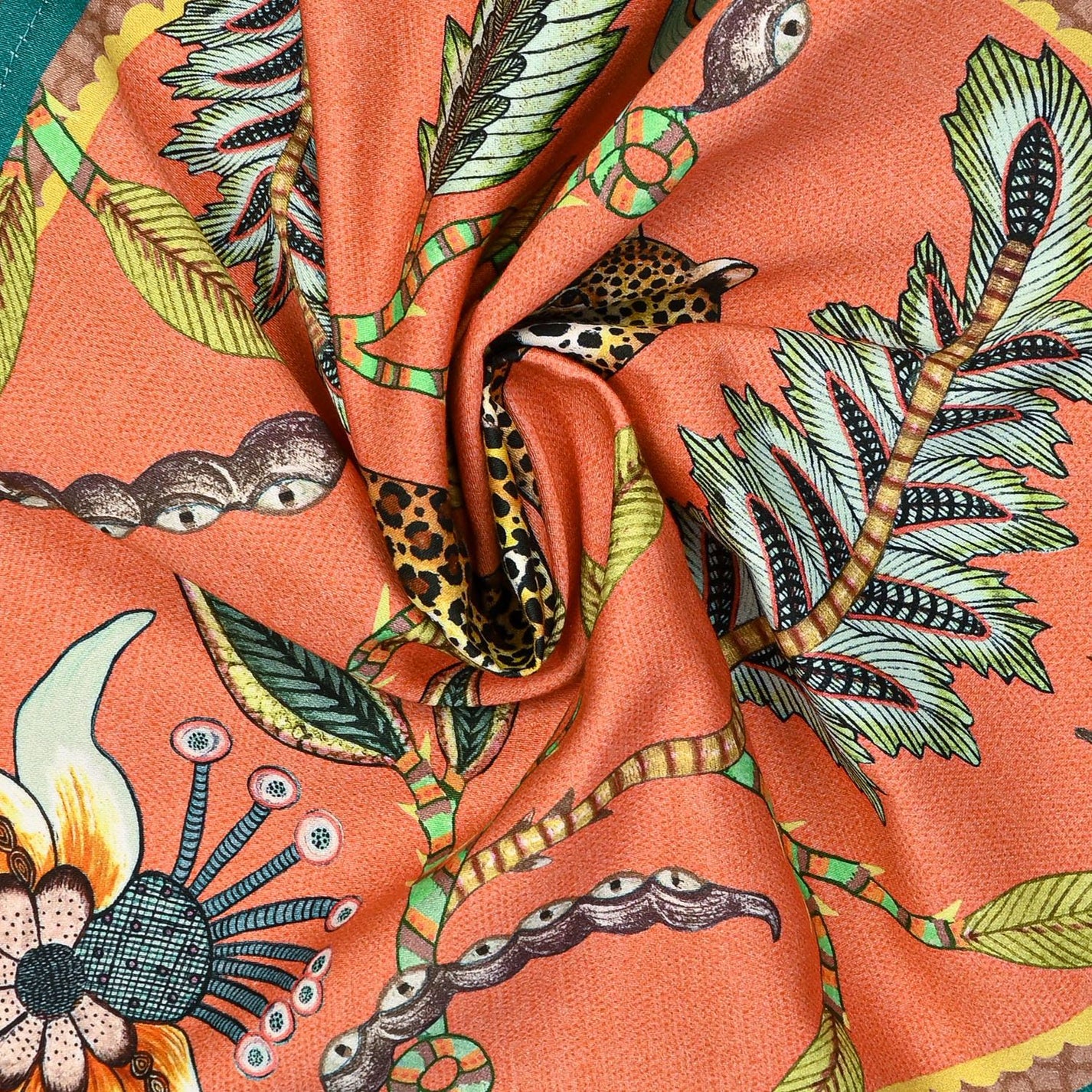 Ardmore Coral Leopard Napkins - Luxurious African-inspired Décor ...